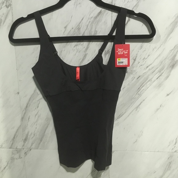SPANX | Intimates & Sleepwear | Spanx Open Bust Shaping Cami In Black ...